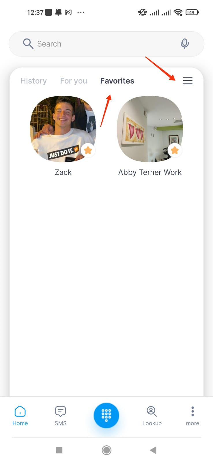 Adding contacts as favorites - Eyecon New FAQ